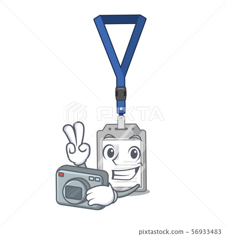 Photographer name tag isolated in the cartoon - Stock Illustration ...