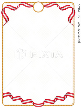 Frame and border of Peru colors flag - Stock Illustration [56939627 ...