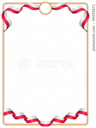 Frame and border of Poland colors flag - Stock Illustration [56939871 ...