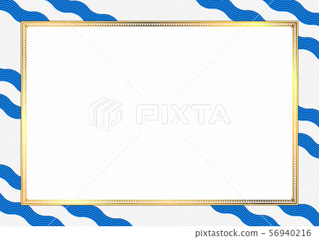 Border made with Nicaragua national colors - Stock Illustration ...