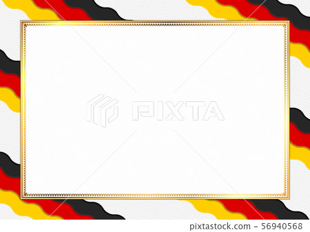Border made with Germany national colors - Stock Illustration [56940568 ...