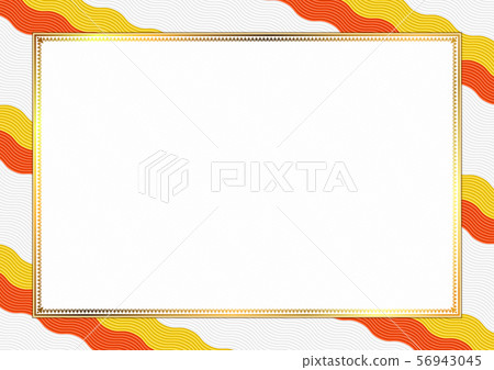Border made with Bhutan national colors - Stock Illustration [56943045 ...