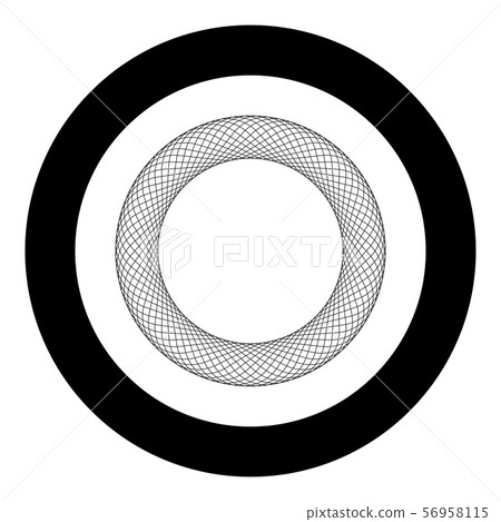 Spirograph element empty in center Abstract - Stock Illustration [56958115] - PIXTA