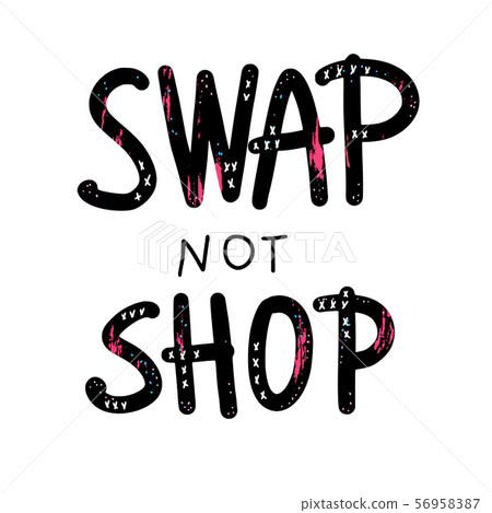 Swap not shop quote. Vector color illustration. - Stock Illustration ...