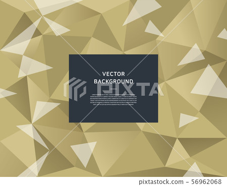 Gold triangle vector background - Stock Illustration [56962068] - PIXTA