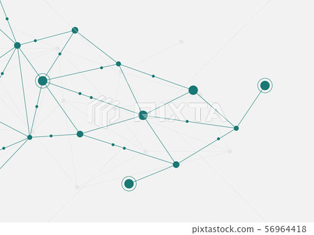 Abstract geometric connect lines and dots. - Stock Illustration ...