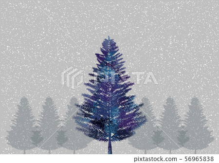 Fir tree crowd background material - Stock Illustration [56965838] - PIXTA