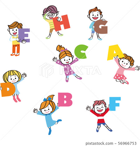 Children Alphabet Smile Cute - Stock Illustration [56966753] - PIXTA