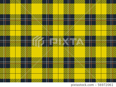 Tartan check pattern textile pattern yellow - Stock Illustration ...