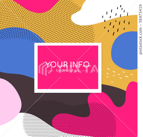 Bright colorful poster - modern vector abstract... - Stock Illustration ...