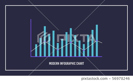 Modern Infographic Design Chart Set - Stock Illustration [56978246] - PIXTA