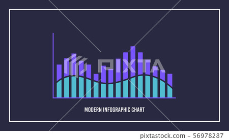 Modern Infographic Design Chart Set - Stock Illustration [56978287] - PIXTA