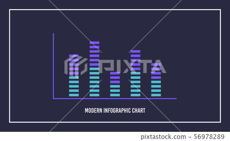 Modern Infographic Design Chart Set - Stock Illustration [56978289] - PIXTA