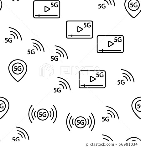 5G Fast Network, Connection To Website Vector... - Stock Illustration ...