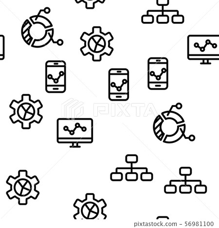 Analyse Element Seamless Pattern Vector - Stock Illustration [56981100 ...