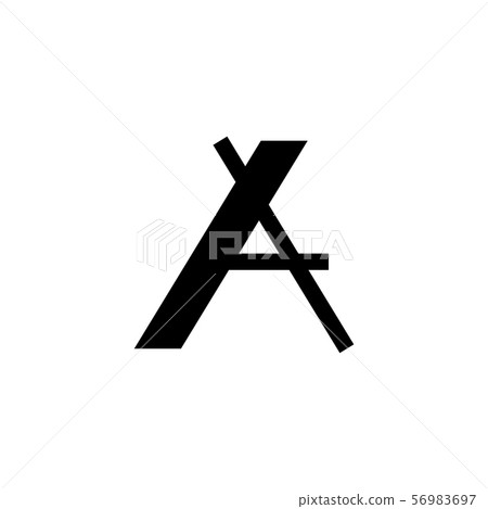 Initial a graphic design template vector isolated - Stock Illustration ...