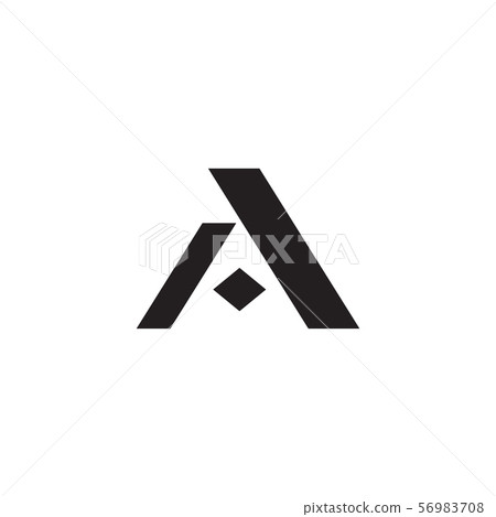 Initial a graphic design template vector isolated - Stock Illustration ...