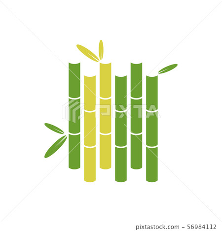 Bamboo graphic design template vector isolated - Stock Illustration ...