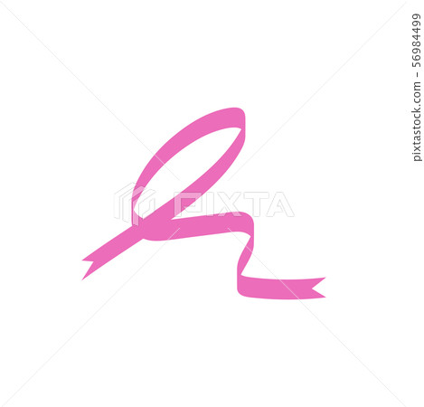 Pink ribbon graphic design template vector - Stock Illustration ...