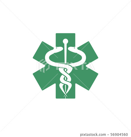 Medical snake graphic design template vector - Stock Illustration ...