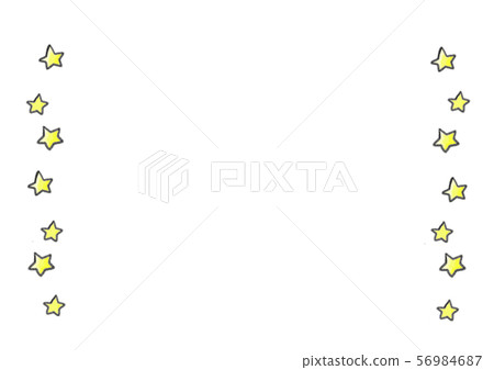 Hoshi moon frame - Stock Illustration [56984687] - PIXTA