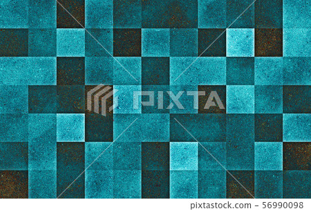 Gradient geometric square blocks. - Stock Illustration [56990098] - PIXTA