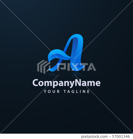 Business corporate letter A logo design vector. - Stock Illustration ...