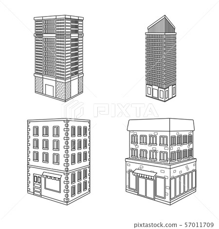 Vector design of home and apartment sign.... - Stock Illustration ...
