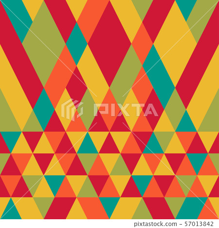 Seamless colorful abstract triangles pattern. - Stock Illustration ...