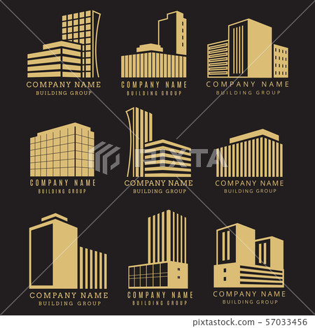Construction logo, real estate emblems vector... - Stock Illustration ...