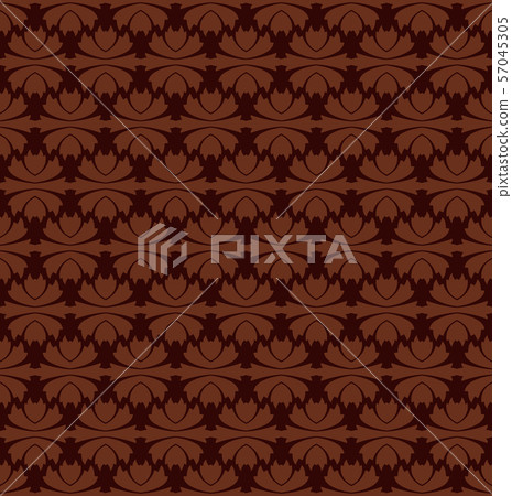 seamless floral ornament pattern vector - Stock Illustration [57045305 ...