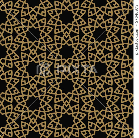 Modern Luxury geometrical ornaments with lines - Stock Illustration ...