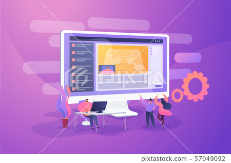 Video game walkthrough concept vector... - Stock Illustration [57049092 ...