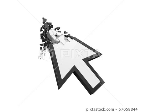breaking white simple cursor. internet error and - Stock Illustration ...