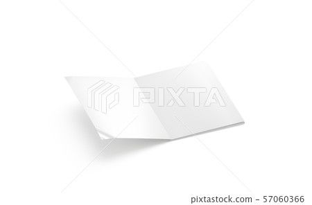 Blank white opened a4 magazine mockup, side view, - Stock Illustration ...