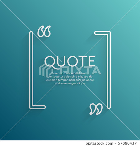 Vector template blank square creative white quote - Stock Illustration ...