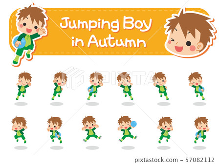 A collection of boys' poses that play well... - Stock Illustration ...