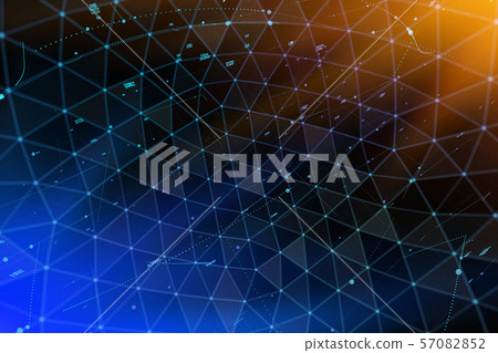 Concept of Network, internet communication - 3d... - Stock Illustration ...
