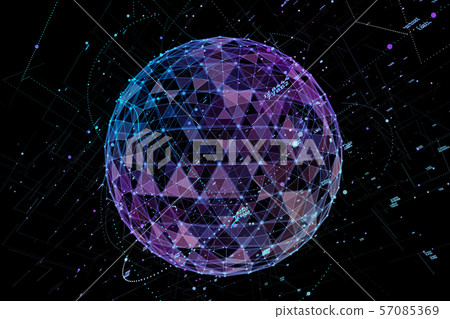 Concept of Network, internet communication - 3d... - Stock Illustration ...