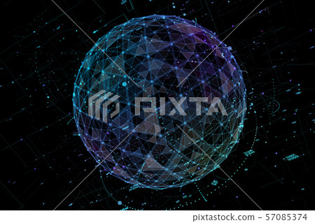 Concept of Network, internet communication - 3d... - Stock Illustration ...