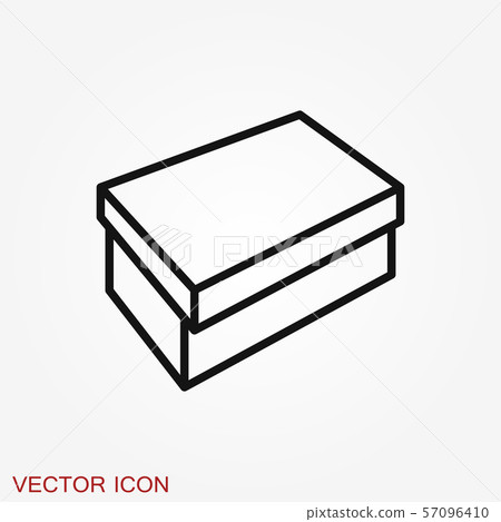 Box icon or logo in modern style.-插圖素材 [57096410] - PIXTA圖庫