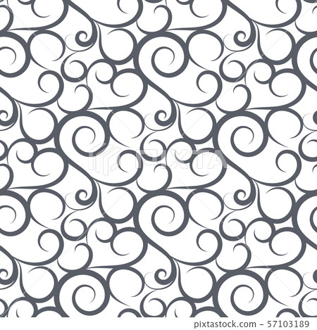 Abstract round background. Black seamless pattern - Stock Illustration ...