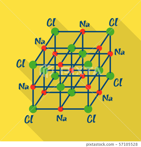 Vector design of salt and chemical sign.... - Stock Illustration ...