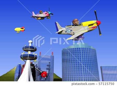Adventure flight - Stock Illustration [57115750] - PIXTA