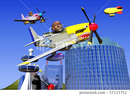 Adventure flight - Stock Illustration [57115752] - PIXTA