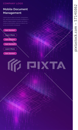 Big data waterfall, streams of digital binary code - Stock Illustration [57140862] - PIXTA