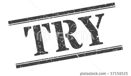 try stamp. try square grunge sign. try - Stock Illustration [57158525 ...