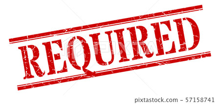 required stamp. required square grunge sign.-插圖素材 [57158741] - PIXTA圖庫