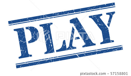 play stamp. play square grunge sign. play - Stock Illustration ...