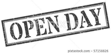 open day stamp. open day square grunge sign. open - Stock Illustration ...